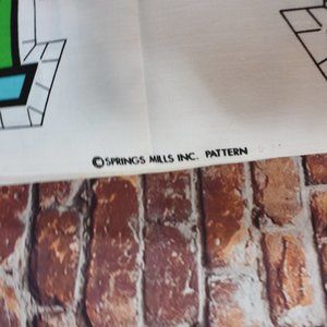 American Vintage | Other | Vintage Animal Train Set Fabric Panel Spring ...